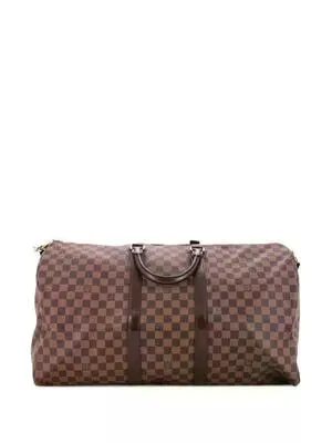 LOUIS VUITTON Keepall Bandouliere Bag Damier 55 Travel Bag - Brown