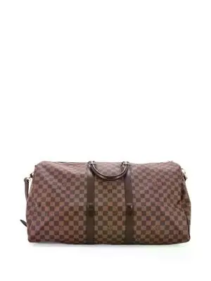 LOUIS VUITTON Keepall Bandouliere Bag Damier 55 Travel Bag - Brown