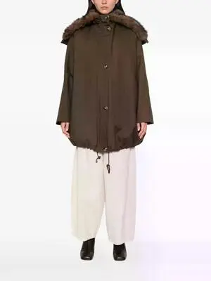 VALENTINI 1972 Faux-fur-trim Hooded Coat