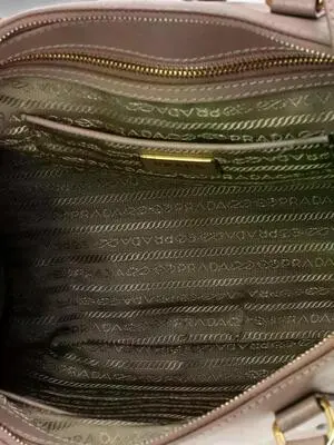 Prada Double Zip Lux Saffiano Leather Medium Tote Bag