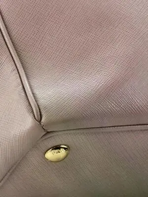 Prada Double Zip Lux Saffiano Leather Medium Tote Bag