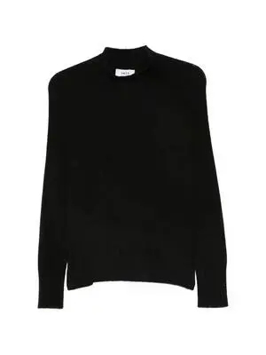 VELA SHOP High-neck Ribbed-trim Sweater - Black