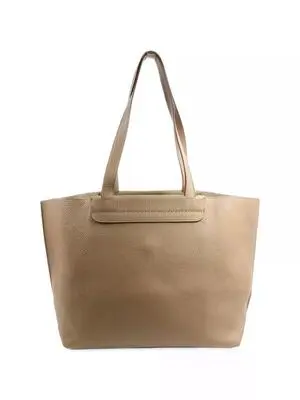 TOD'S Logo-debossed Leather Tote Bag - Neutrals