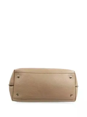 TOD'S Logo-debossed Leather Tote Bag - Neutrals