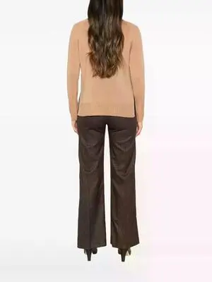 VELA SHOP Ribbed-knit Raglan-sleeve Sweater