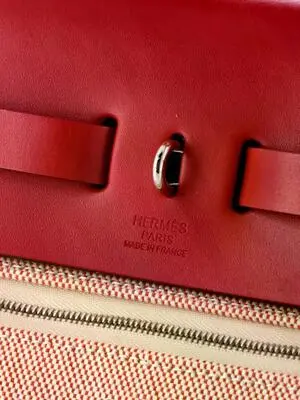 Hermès Herbag Zip Pegase Pop Toile And Leather 31 Shoulder Bag