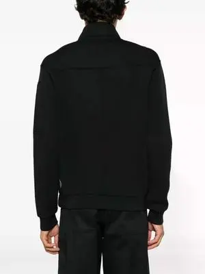 MURPHY&NYE Scrupper Quarter-zip Logo-print Sweatshirt - Black