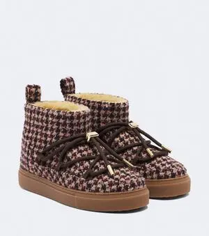 Inuikii Classic Low Plaid Houndstooth Snow Boots - Multicoloured