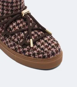 Inuikii Classic Low Plaid Houndstooth Snow Boots