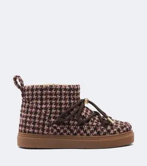 Inuikii Classic Low Plaid Houndstooth Snow Boots