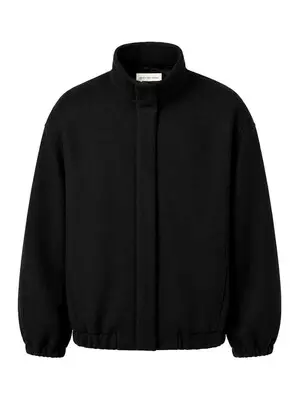 Dries Van Noten Wool-blend Bomber Jacket With High Collar