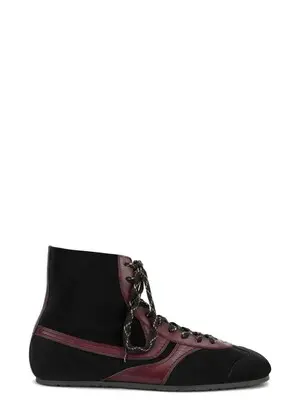 Dries Van Noten Suede High-top Sneakers - Black