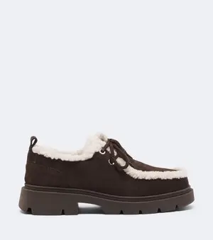 Inuikii Mocabee Shearling-lined Suede Lace-up Shoes
