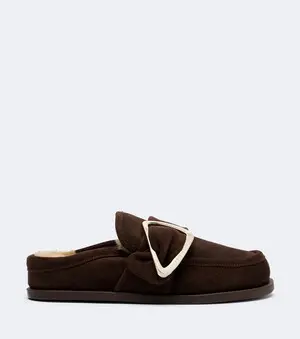 Inuikii Shearling-lined Suede Mules