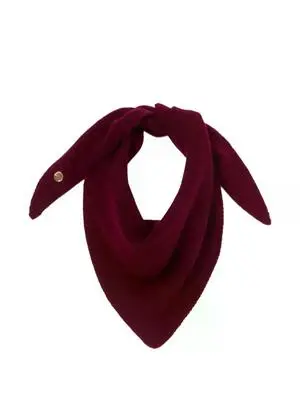 Claudie Pierlot Triangular Wool Scarf - Red