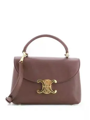 Celine Nino Top Handle Bag Leather Teen Satchel - Brown