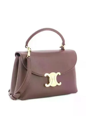 Celine Nino Top Handle Bag Leather Teen Satchel Brown