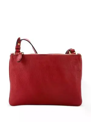 Prada Double Zip Vitello Daino Small Crossbody Bag