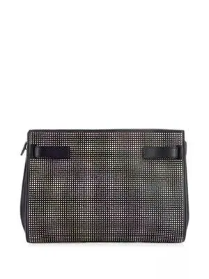 Saint Laurent Sac De Jour Studded Leather Medium Clutch Bag