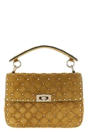 Valentino Garavani G. 'rockstud Spike' Medium Shoulder Bag - Yellow