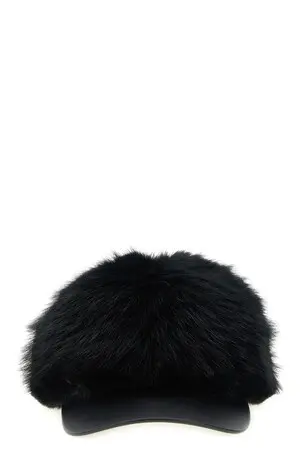 Comme Des Garçons Faux Fur Hat - Black