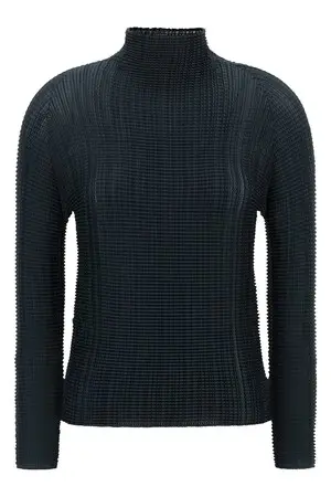Issey Miyake Wooly Pleats-68' Blouse - Blue