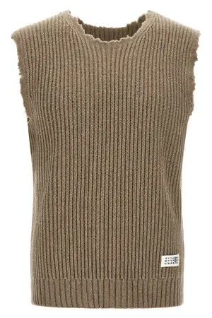 MAISON MARGIELA Numeric Signature Vest - Beige