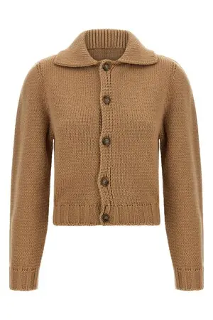 MAISON MARGIELA White Stitch Line' Cardigan - Beige