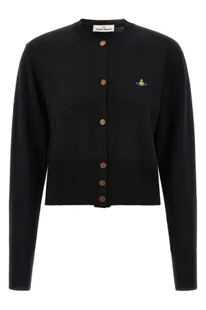 VIVIENNE WESTWOOD Bea Cropped' Cardigan - Black