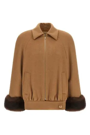 Valentino Garavani Fur Insert Caban