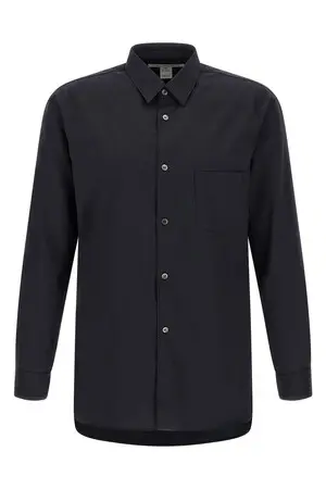 Comme Des Garçons Pinstriped Shirt - Blue