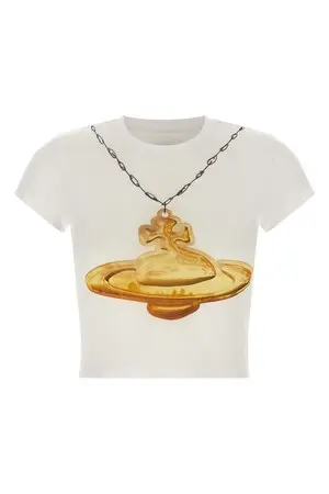 VIVIENNE WESTWOOD Gold Orb Classic' T-shirt - White