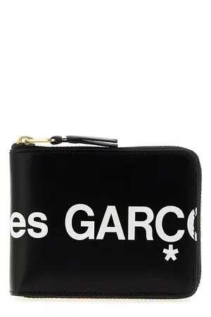 Comme Des Garçons Huge Logo' Wallet - White/black