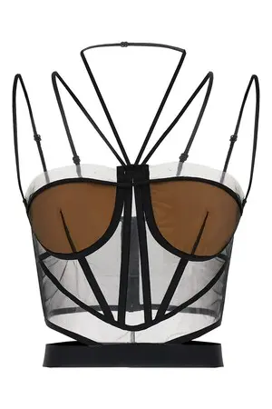 NENSI DOJAKA Sheer Corset' Top