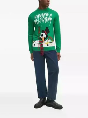 Lindbergh Snowman-motif Sweater