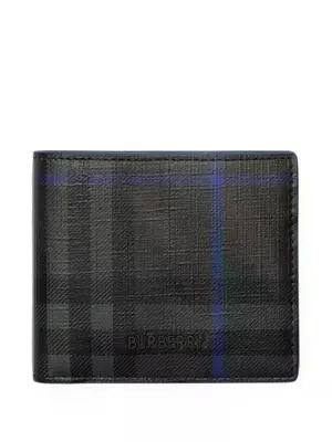 Burberry City Check Bifold Coin Wallet