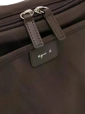 AGNES B. Logo Patched Shoulder Bag