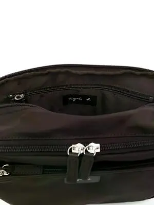 AGNES B. Logo Patched Shoulder Bag