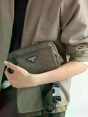 Prada Re-nylon And Saffiano-leather Belt Bag