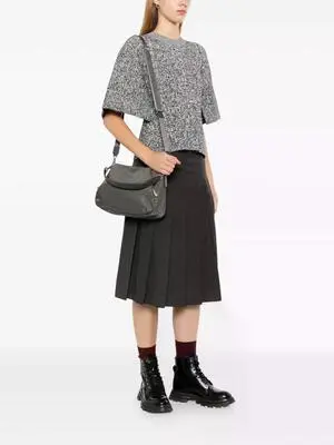 AGNES B. Origami Shoulder Bag - Grey