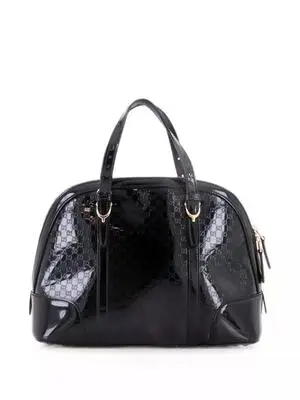 Gucci Nice Top Handle Bag Microguccissima Patent Small Satchel