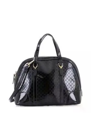 Gucci Nice Top Handle Bag Microguccissima Patent Small Satchel