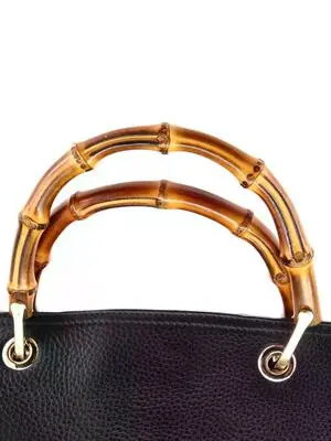 Gucci Bamboo Shopper Leather Large Tote Bag