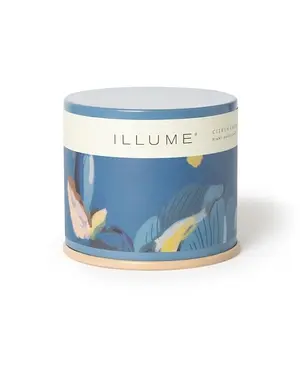 ILLUME Beautifully Done Essentials Citrus Crush Vanity Tin Scented Candle, 11.8 Oz - Blue