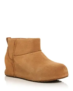 UGG Classic Mini Enwrap Shearling Lined Boots - Chestnut