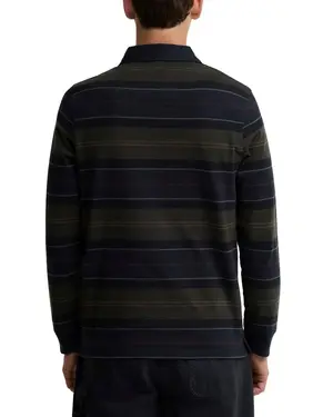 Barbour Frith Cotton Tartan Stripe Rugby Shirt