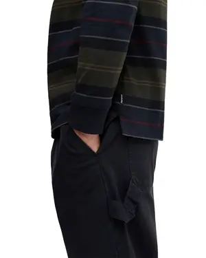 Barbour Frith Cotton Tartan Stripe Rugby Shirt