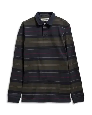Barbour Frith Cotton Tartan Stripe Rugby Shirt