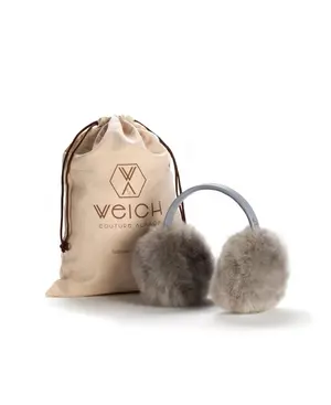 WEICH COUTURE ALPACA Olmo Earmuffs - Silver Grey