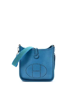 Hermès Tpm Evelyne Bag Gen Iii Clemence - Blue